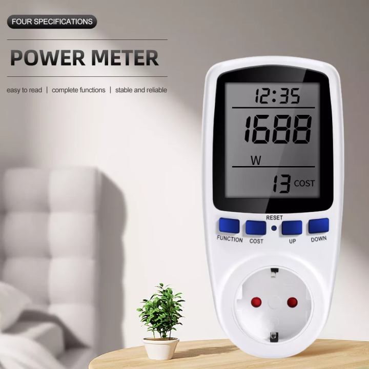Electric Monitor Digital Power Meter Wattmeter Socket US Plug Energy Meter Current Metering ...