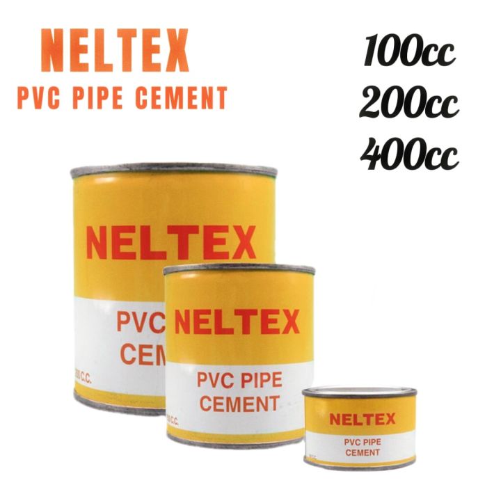 Solvent PVC Pipe Cement 100cc, 200cc, 400cc (NELTEX) | Lazada PH