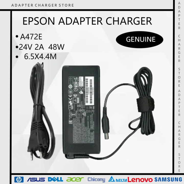 Epson Scanner Original AC DC Adaptor Charger A472E For Epson Scanner ...