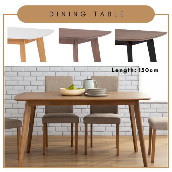 ALiST - AIMON 150cm Dining Table / Meja Makan / Meja Makan Kayu / Meja ...