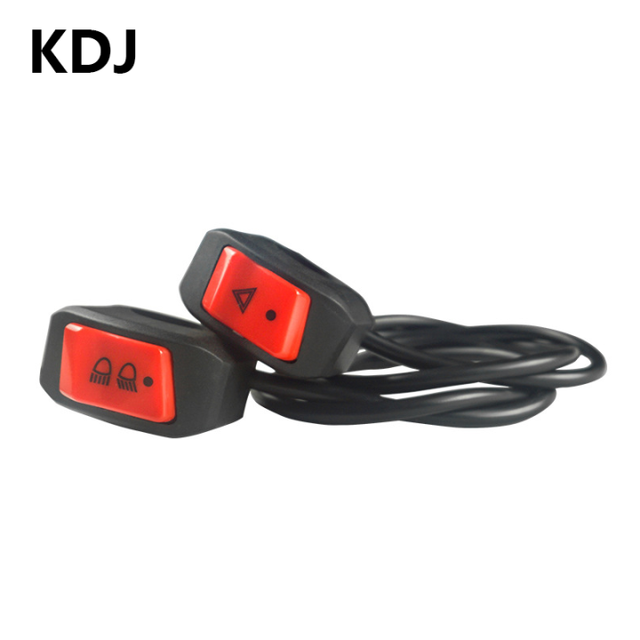 22mm Universal motorcycle Switch High and low beams Hazard Light Switch ...