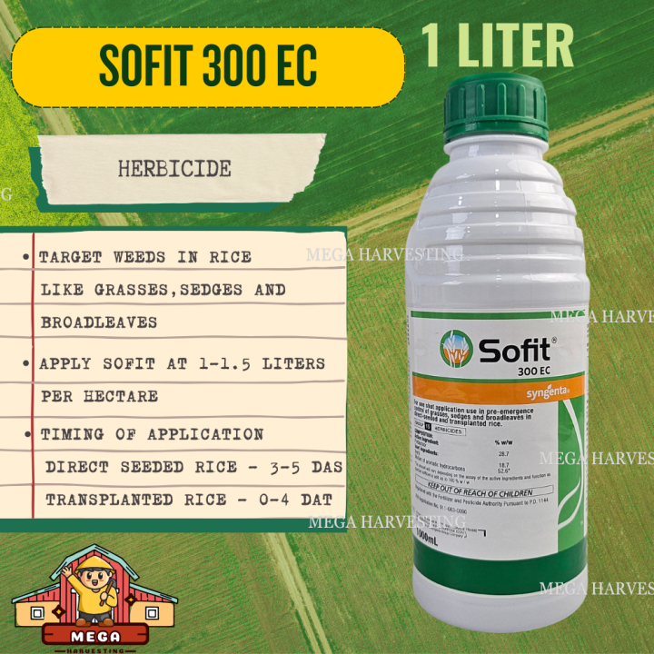 SOFIT 300EC 1L HERBICIDE FOR DIRECT SEEDED AND TRANSPLANTED RICE WEED ...