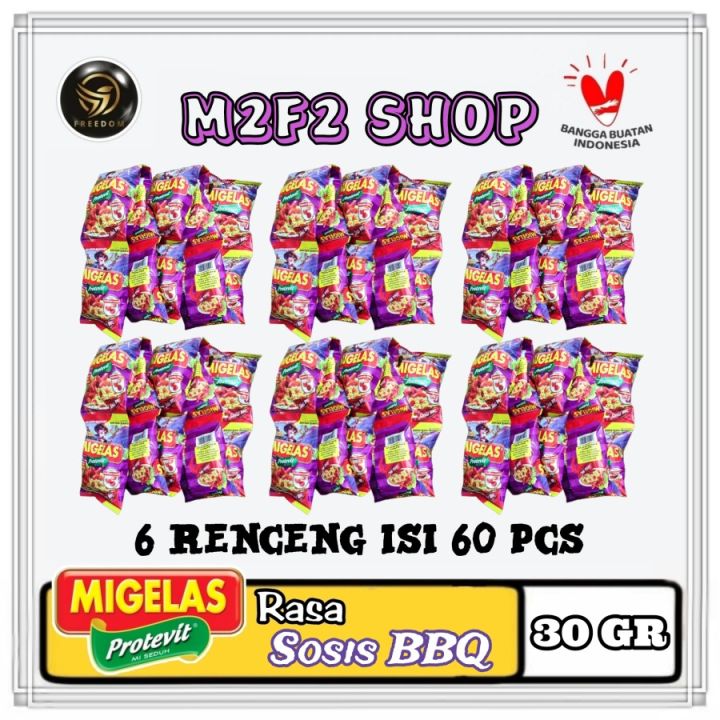 MIGELAS Protevit Mie Gelas Seduh Kuah Rasa Sosis BBQ Sachet - 30 gr ...