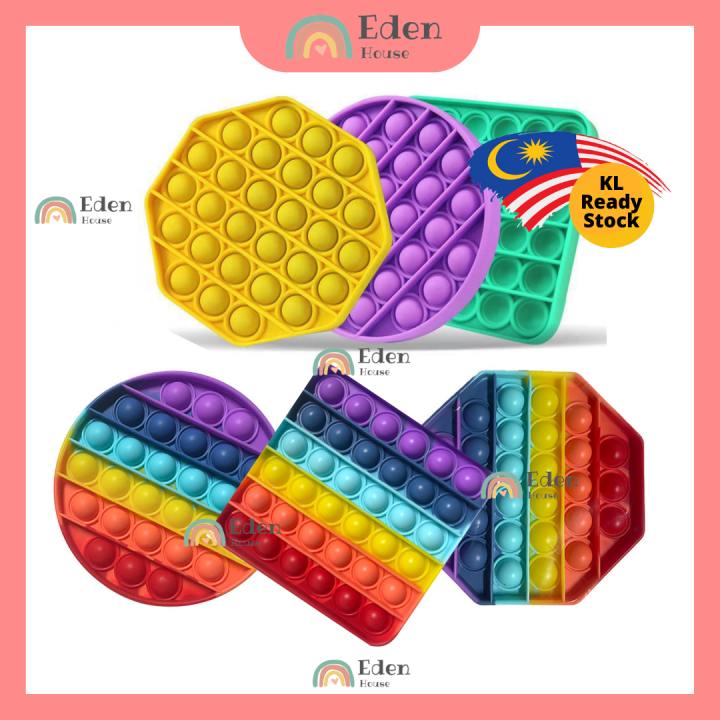Foxmind Pop Bubble Sensory Fidget Pop It Toy Mainan Kanak Kanak Autism ...