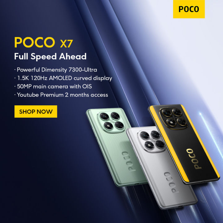 New POCO X7 Smartphone | MediaTek Dimensity 7300-Ultra, 1.5K 120Hz ...