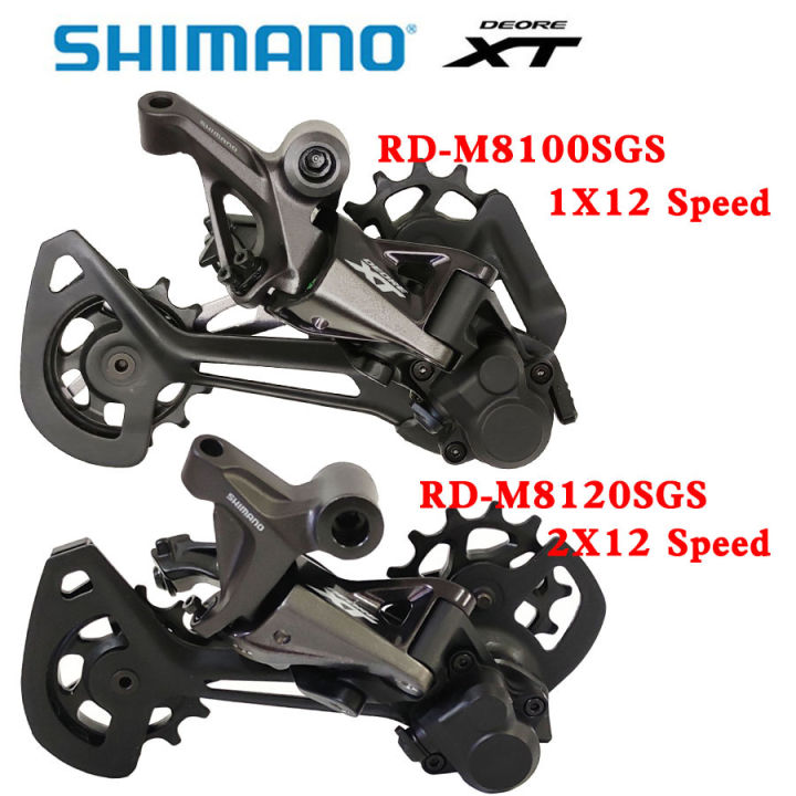 SHIMANO DEORE XT RD M8100 M8120 SGS 12S Rear Derailleurs Mountain Bike MTB 2X12 Speed 24S ...