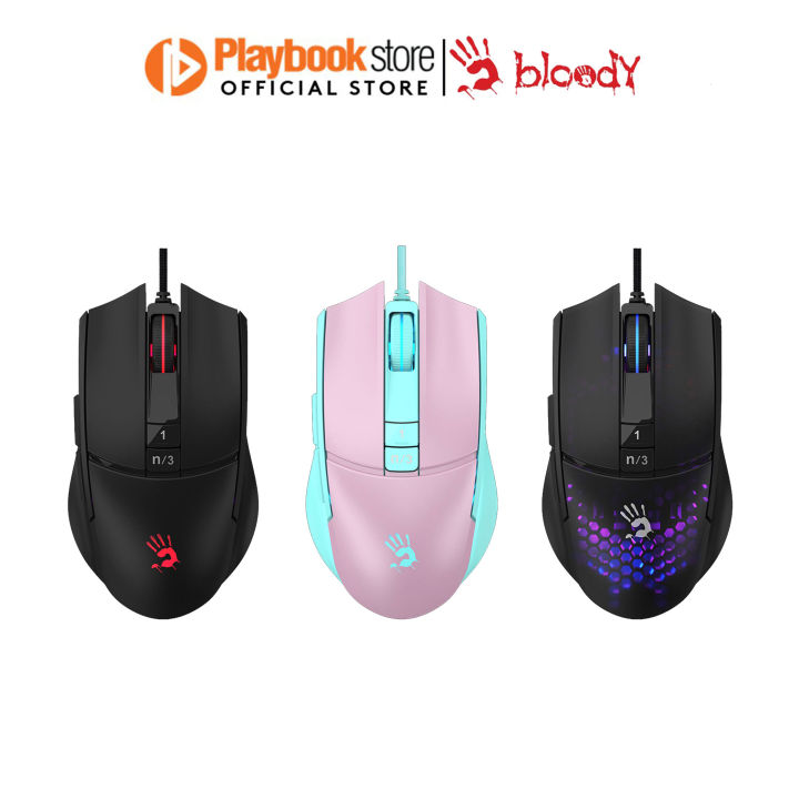 A4Tech Bloody L65 Max 12,000 CPI RGB 8000 FPS Braided Cable Lightweight ...