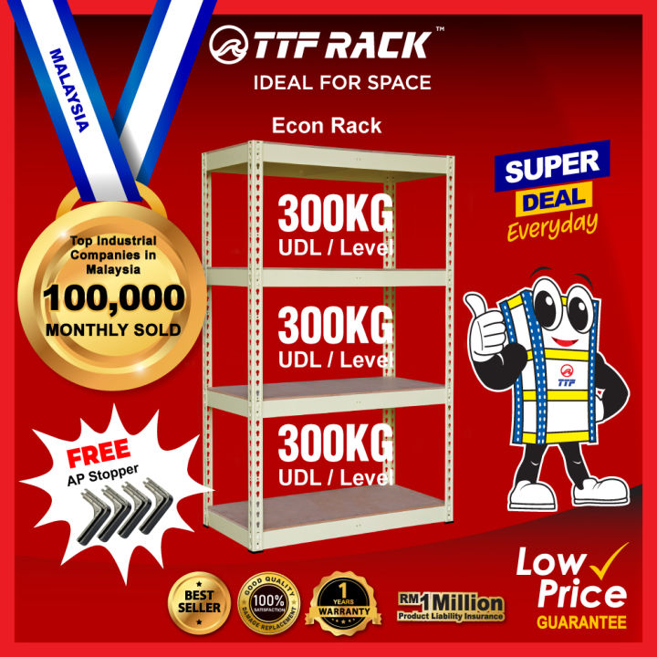 TTF Rack™️ ECON RACK - Height - 152cm-183cm Storage Rack Boltless Rack ...
