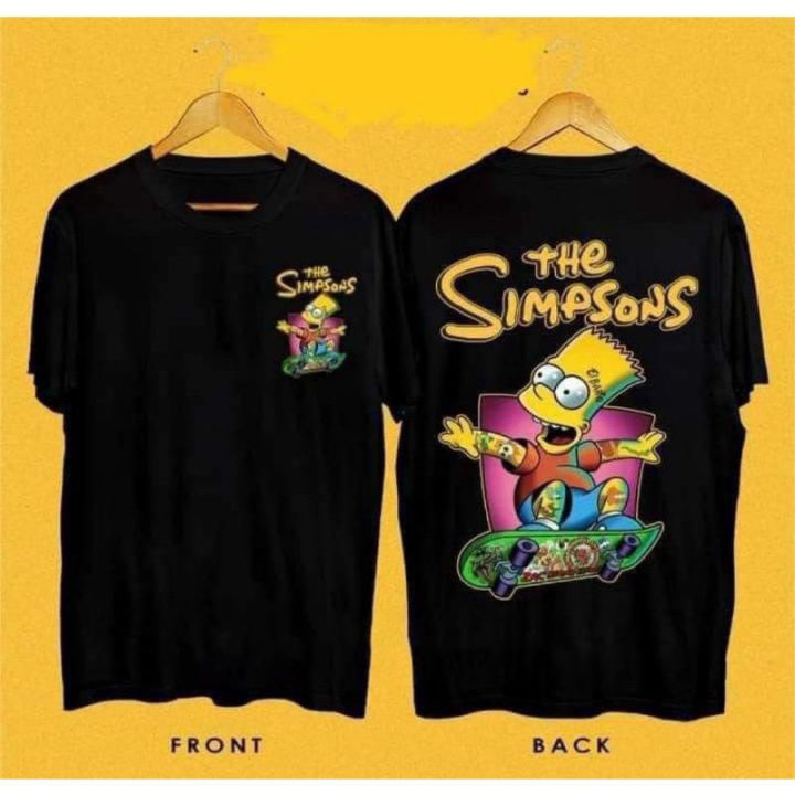 THE SIMPSON GRAPHIC SHIRT | Front and Back Design Cotton streetwear ...