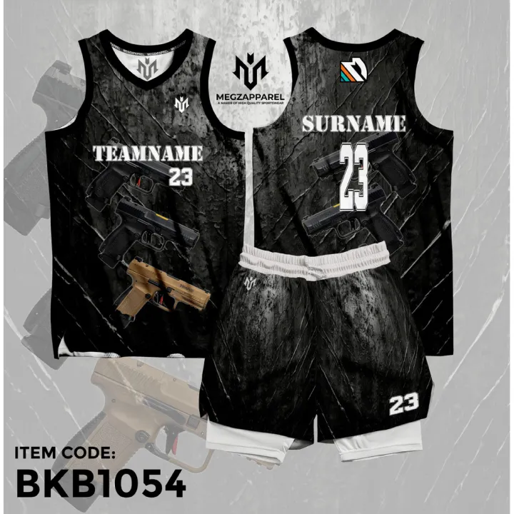 MEGZ Basketball Jersey Full Sublimation Free Change Team Name, Surname ...