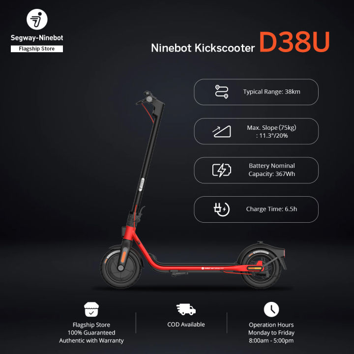 SEGWAY Ninebot Kickscooter D38U | Lazada PH