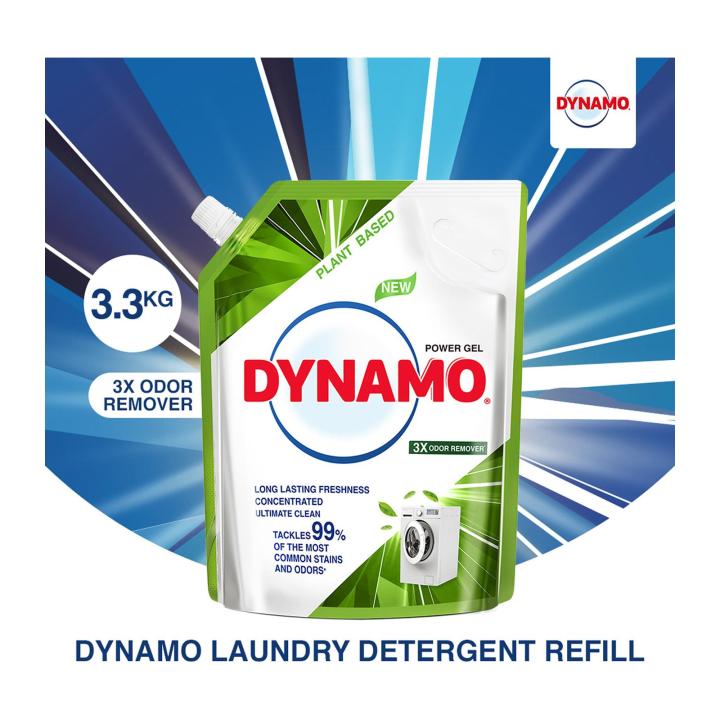 Dynamo Laundry Liquid Detergent Refill Pack 3.3kg - 3X Odor Remover ...