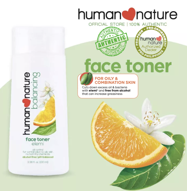 Human Nature Balancing Face Toner with Elemi - pH balanced for Oily and ...