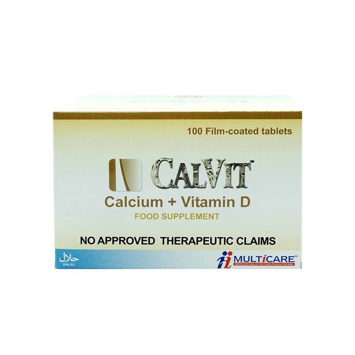 Calvit Calcium+Vitamin D film-coated tablets (10 pcs/pack) | Lazada PH