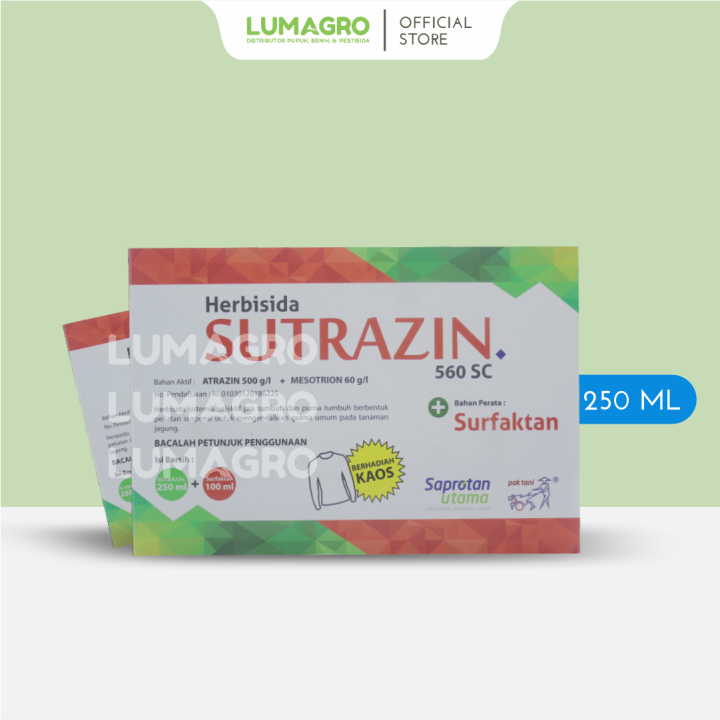 Herbisida Sutrazin 560SC 250ml 500ml Atrazin Mesotrion Pengendali Gulma ...