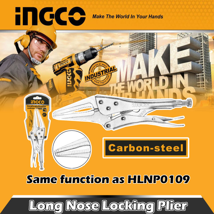 INGCO Long Nose Locking Plier - HLNP0209 | Lazada PH
