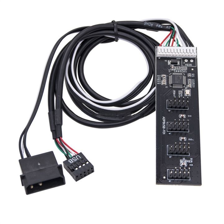 Well Made- USB2.0 Header Splitter 9 Pin 1 to 4 Extension Hub Splitter ...