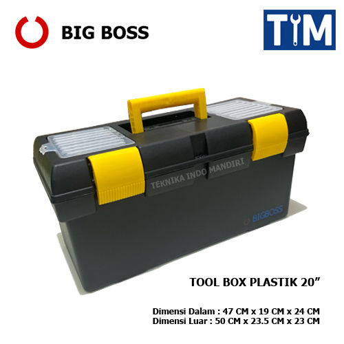 BIG BOSS Tool Box Plastik 20 INCH / Kotak Perkakas / Toolbox 20 ...