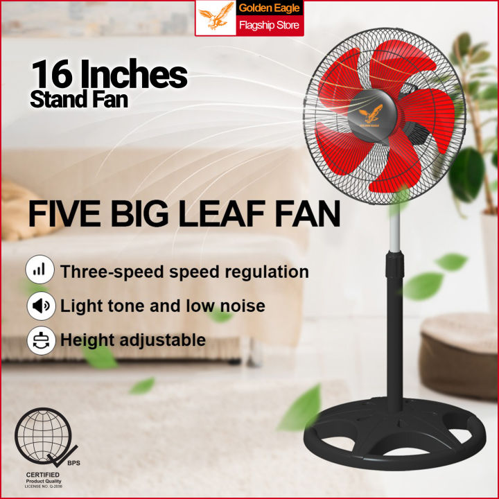 Golden Eagle 16" Industrial Electric Stand Fan, High Performance Three ...
