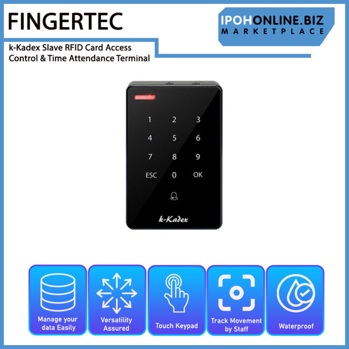 FingerTec k-Kadex Slave RFID Card Access Control & Time Attendance Terminal | Lazada