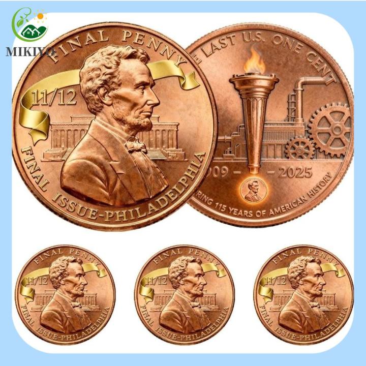 MIKIYO FASHION 1909–2025 Date Lincoln Commemorative Coin Last Year Coin ...