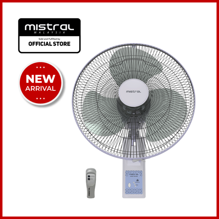 Mistral WhisperWind 16-Inch Wall Fan With Remote Control Sirim ...