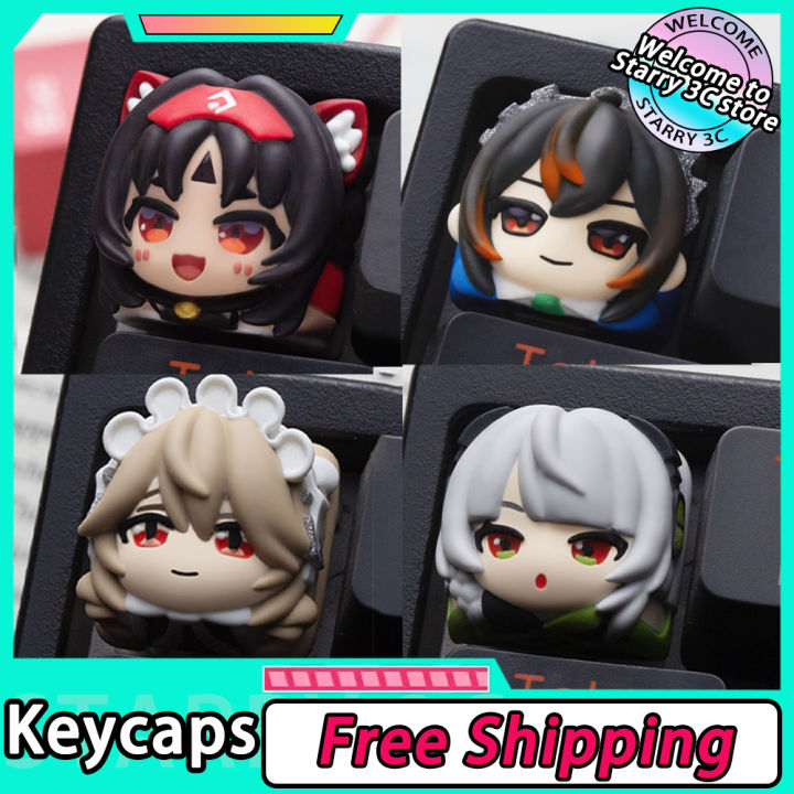 Zenless Zone Zero Keycaps Anime Nmiya Mana Ellen Joe Alexandrina Resin ...
