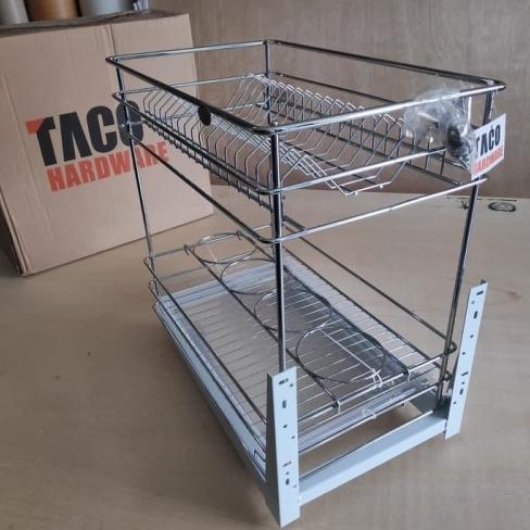 Hw 006 I Rak 2 Susun Piring Botol Taco Stainless Krom Hw006I Qwertymall ...