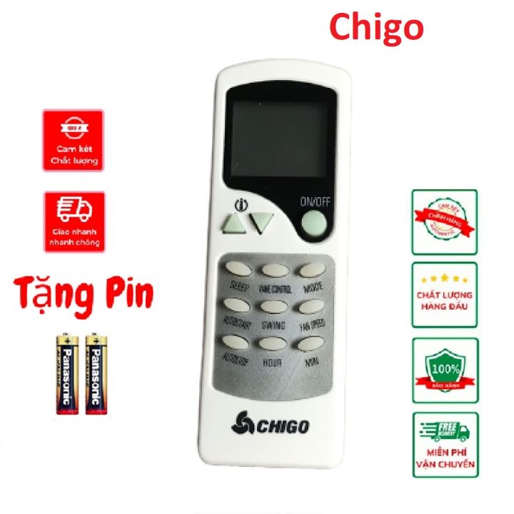Điều khiển điều hòa chigo, Remote máy lạnh chigo hàng chính hãng, BH 6 tháng | Lazada.vn