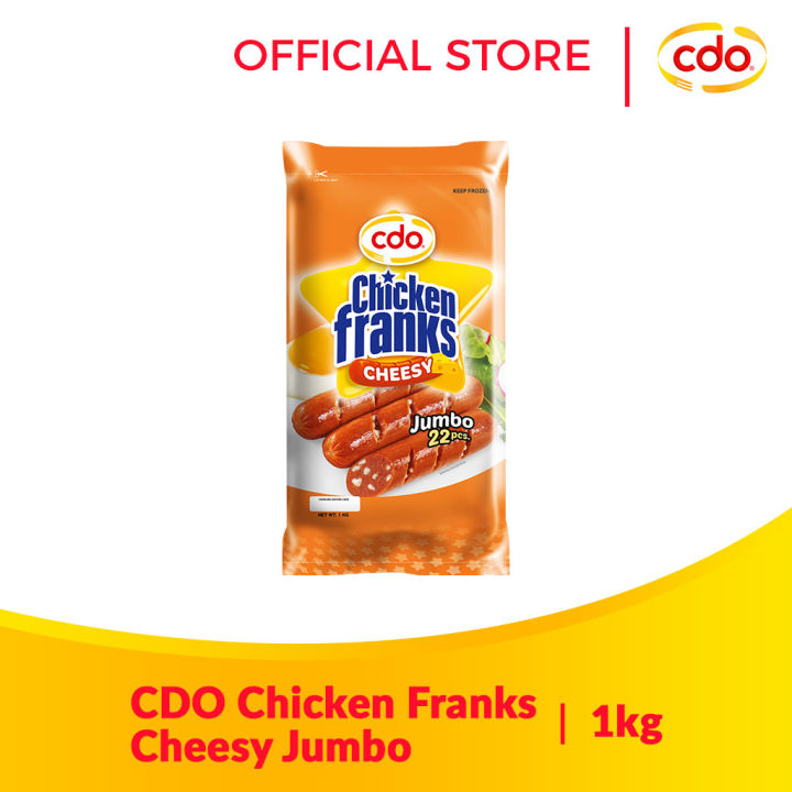 CDO Chicken Franks Cheesy Jumbo 1kg | Lazada PH