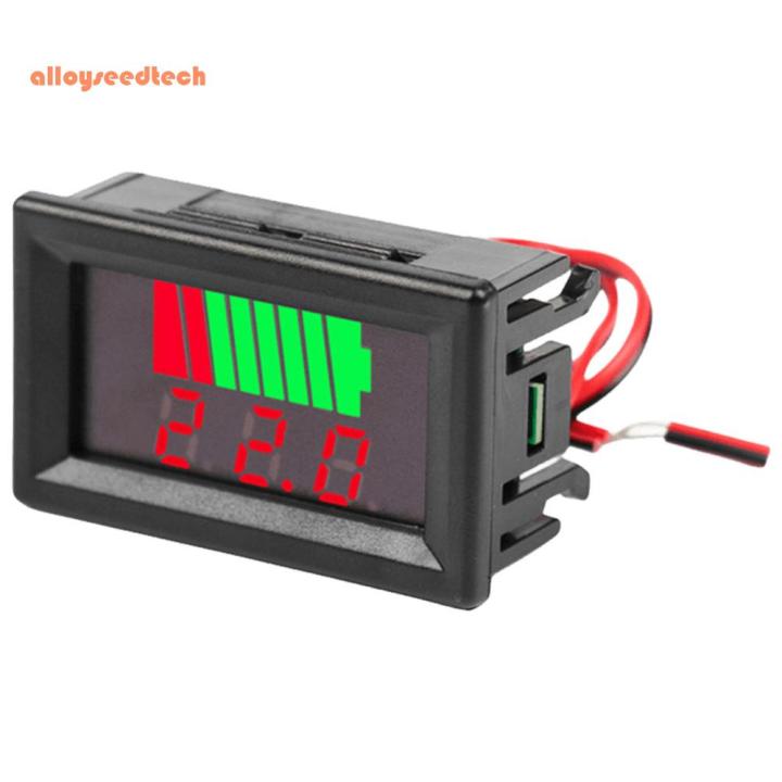 Car Battery Charge Level Indicator Battery Monitor LED Display Battery ...