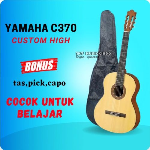 Gitar Akustik Yamaha C370 Custom Clic Nilon Nylon untuk Pemula | Lazada Indonesia