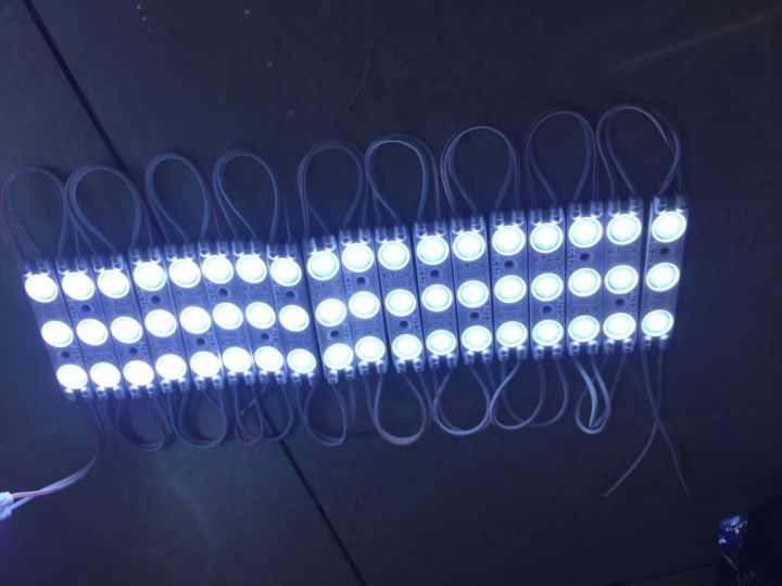 Thanh LED Module 3 mắt 6313 12V 1.2W chống nước rửa trôi trang trí bảng ...