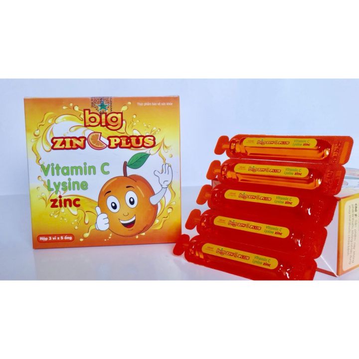 Tăng sức đề kháng - BIG ZINC PLUS - Siro bổ sung vitamin C, kẽm ...