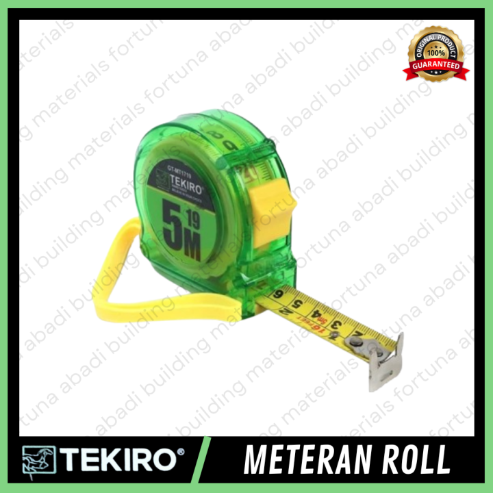 Meteran Roll 5 meter Tekiro Meteran Tukang | Lazada Indonesia