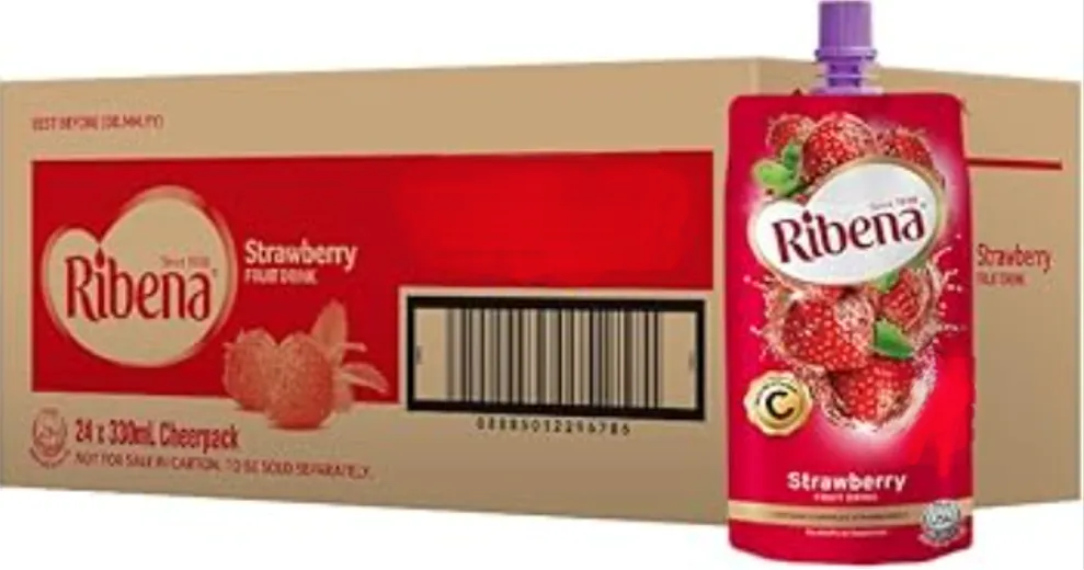 RIBENA Cheerpack (300ml X 24 pcs) - Strawberry | Lazada