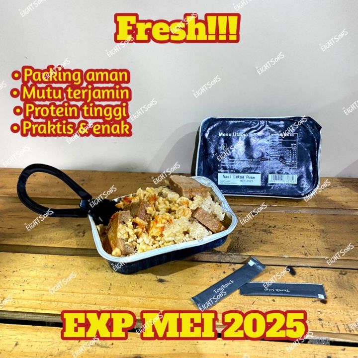 Ransum Nasi Naraga Jatah TNI Ecer 1 Nasi exp 31 MEI 2025 | Lazada Indonesia