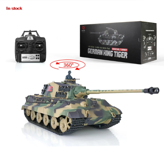 Jddd【จัดส่งรวดเร็ว】3888A-1 Henglong Duitse Tiger Koning Henschel ...
