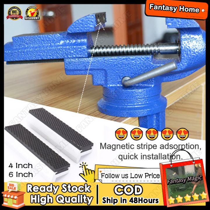 ⭐In Stock⭐4/5/6-inch bench vise with strong magnetic soft jaw ...