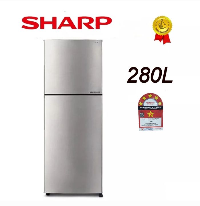 Sharp SJ2822MSS 280L 2 Door J-Tech Inverter Refrigelator (5 STAR) SAVE ...