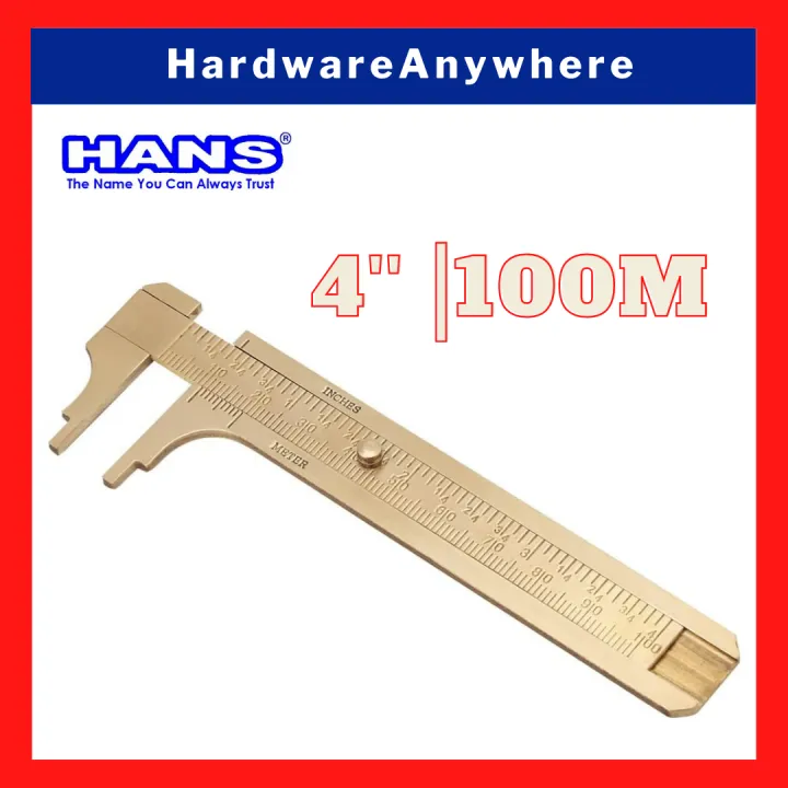 HANS Brass Caliper 4 INCH / Hunter Jaw Brass Caliper (Double Scale ...