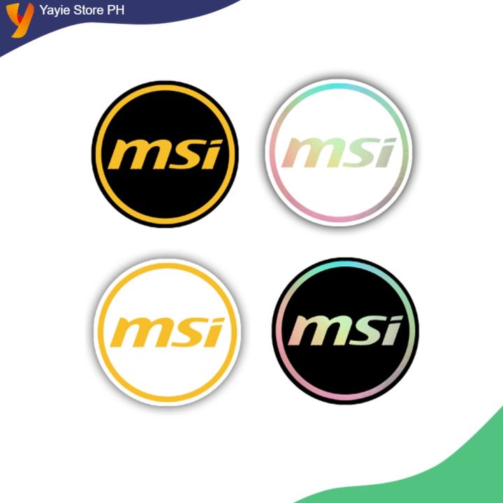 MSI logo vinyl sticker for computer case fan | Lazada PH