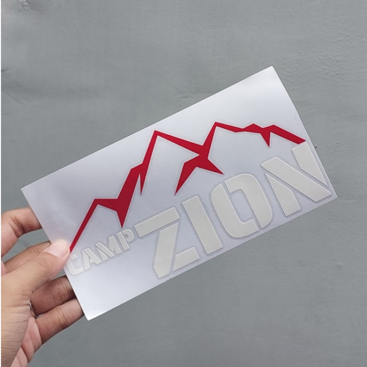 Camp Zion White Vinyl Sticker Decal Waterproof Car Stickers | Lazada PH