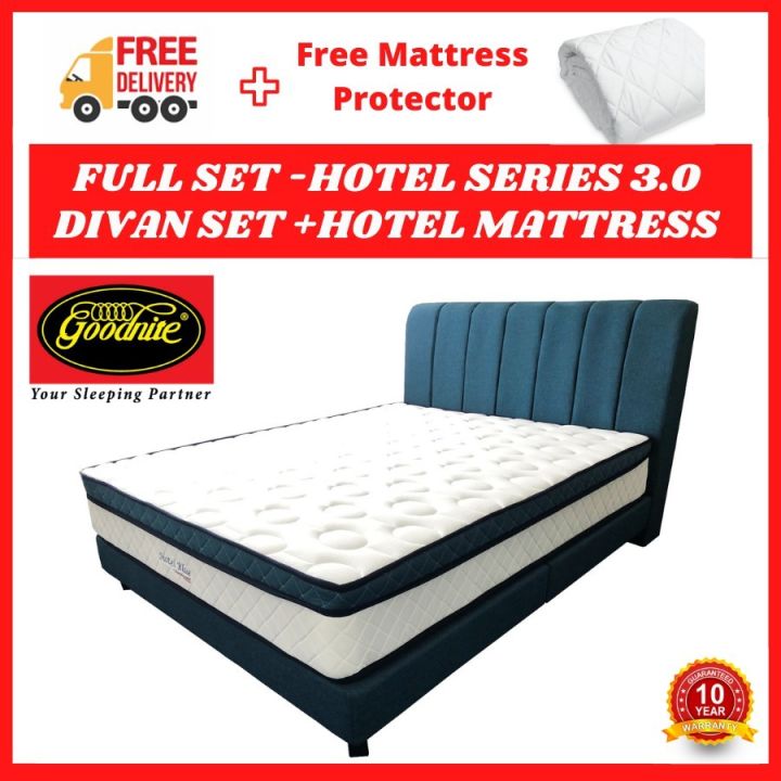 FULL SET - Goodnite Hotel 5 star Series Mattress + Divan Set + (Free ...