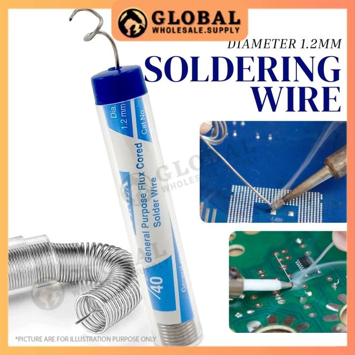 TUBE Soldering Wire 1.2mm Diameter Core Solder Electrical Soldering ...