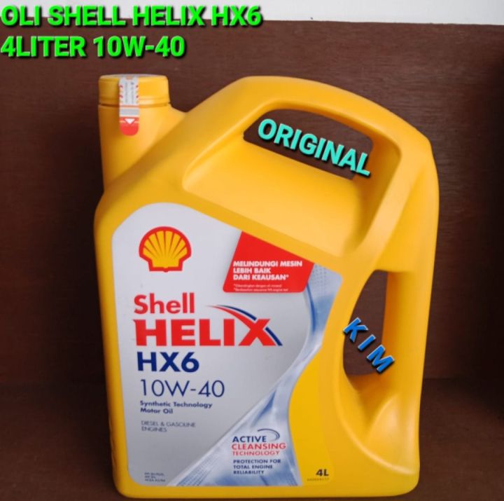 Oli Mesin Shell Helix HX6 SAE 10W-40 4 Liter | Lazada Indonesia