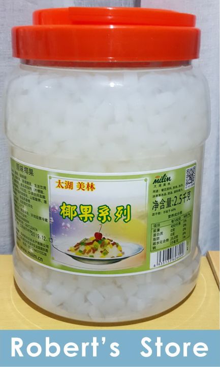 Nata de Coco Coconut Jelly 2.5 kg - Milin Brand best for Milk Tea ...