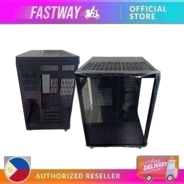 CVS KRONOS GAMING PC CASE W/ TEMPERED GLASS FRONT+SIDE/USB3/ BLACK ...