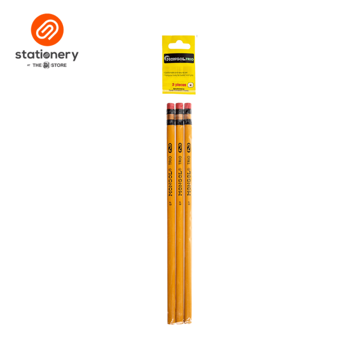 Mongol Pencil Trio No. 2 Pack of 3 | Lazada PH