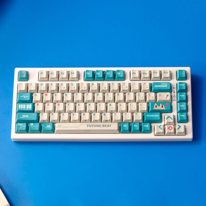 【ONLY KEYCAP】Hatsune Miku Keycap Shine Through 129 Keys OEM Profile PBT ...
